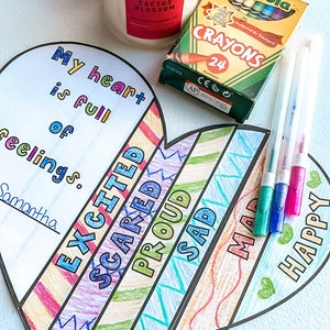 In My Heart DOWNLOAD Back to School Social Emotional Craft Feelings ...