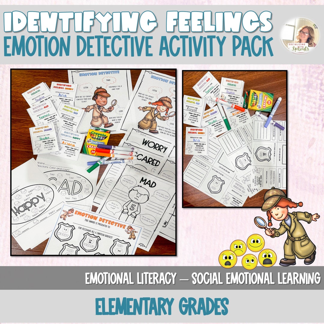Feelings Detective Activities | Identifying Feelings for Preschool ...