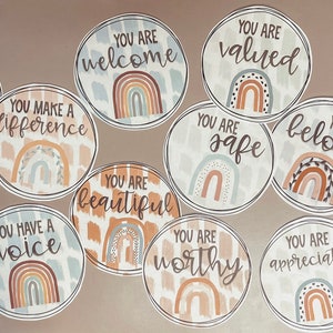 Class Mantras | Positive Affirmations for Classrooms | Boho Pennant ...