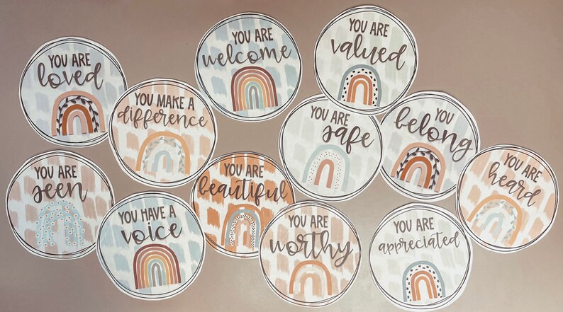 Class Mantras | Positive Affirmations for Classrooms | Boho Pennant ...