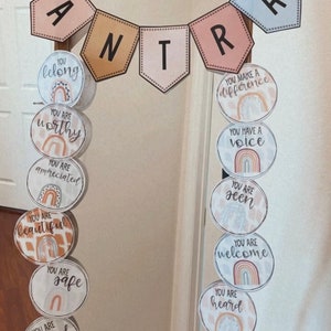 Class Mantras | Positive Affirmations for Classrooms | Boho Pennant ...