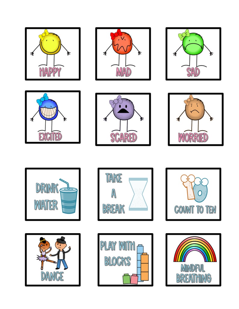 Coping Skills Strategies for Kids Visual Key King Resource - Etsy