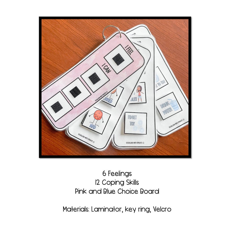 Coping Skills Strategies for Kids Visual Key King Resource - Etsy