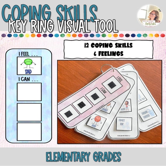 Coping Skills Strategies for Kids Visual Key King Resource | Etsy