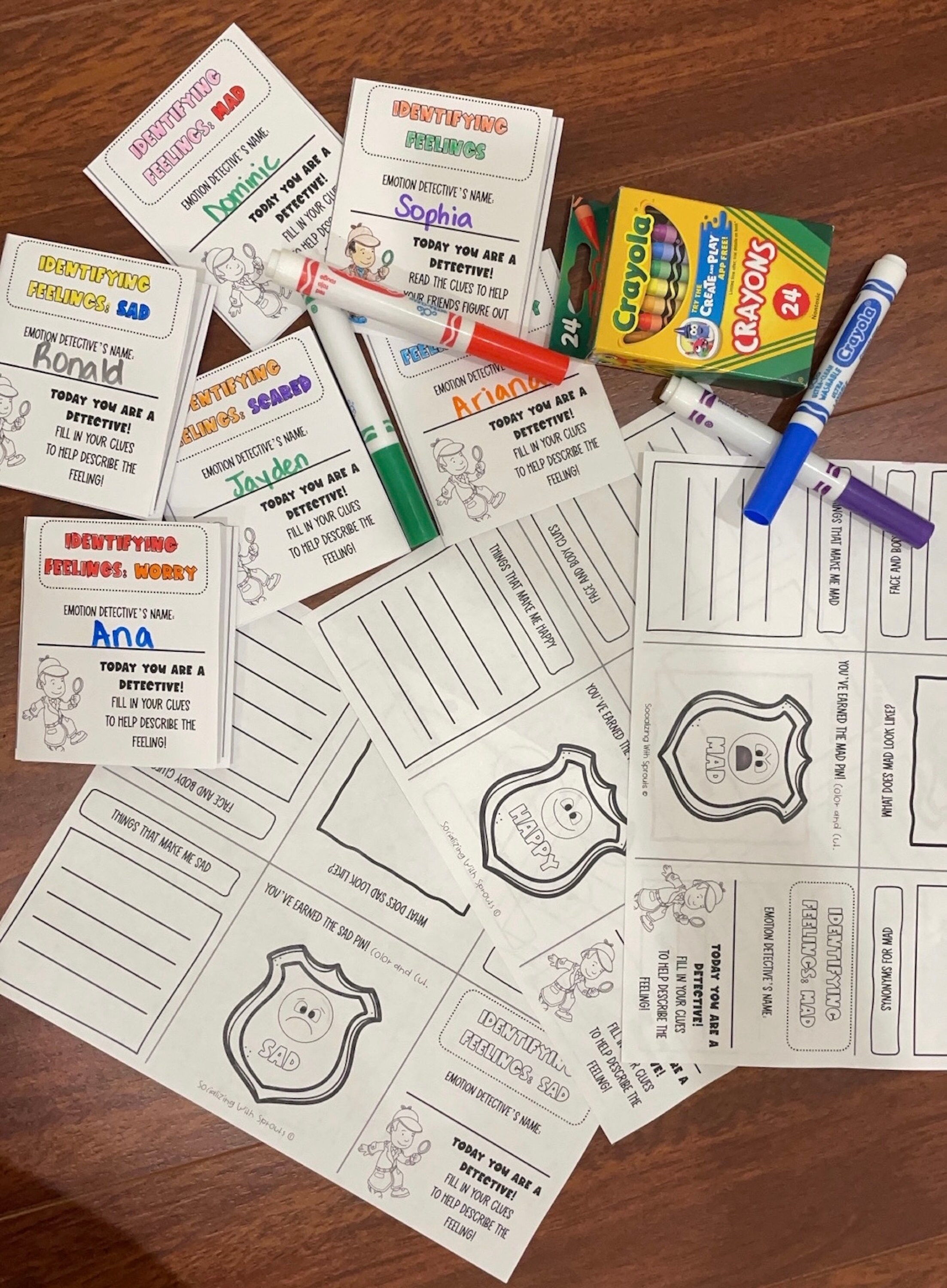 Feelings Detective Activities | Identifying Feelings for Preschool ...