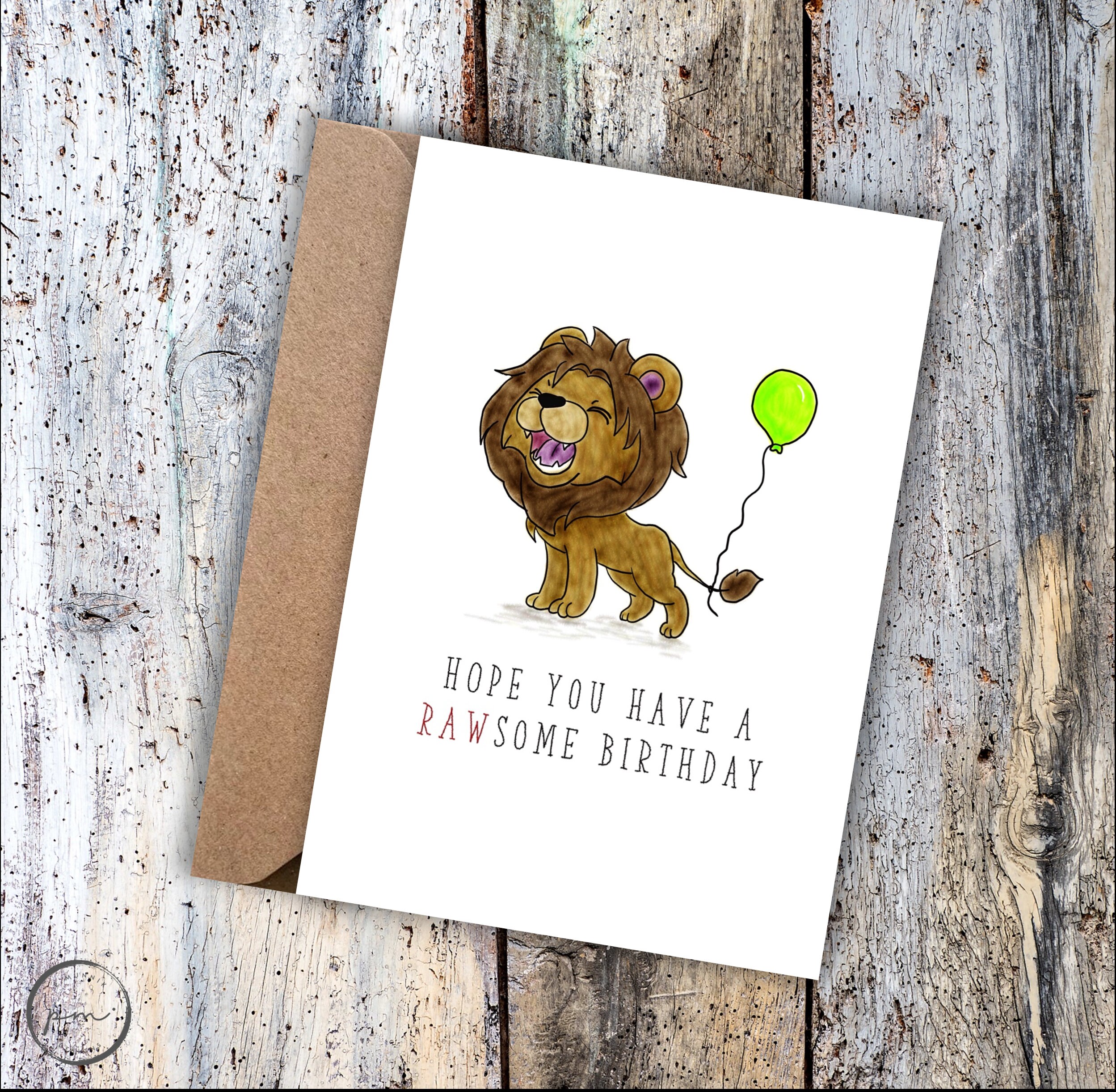 Hope You Have a Rawsome Birthday Birthday Card - Etsy