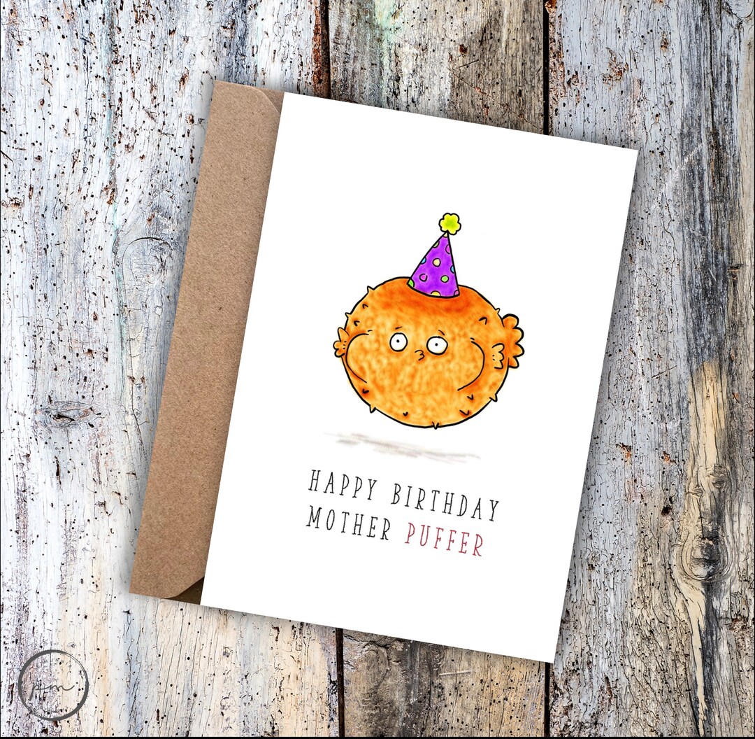 Happy Birthday Mother Puffer Birthday Card - Etsy