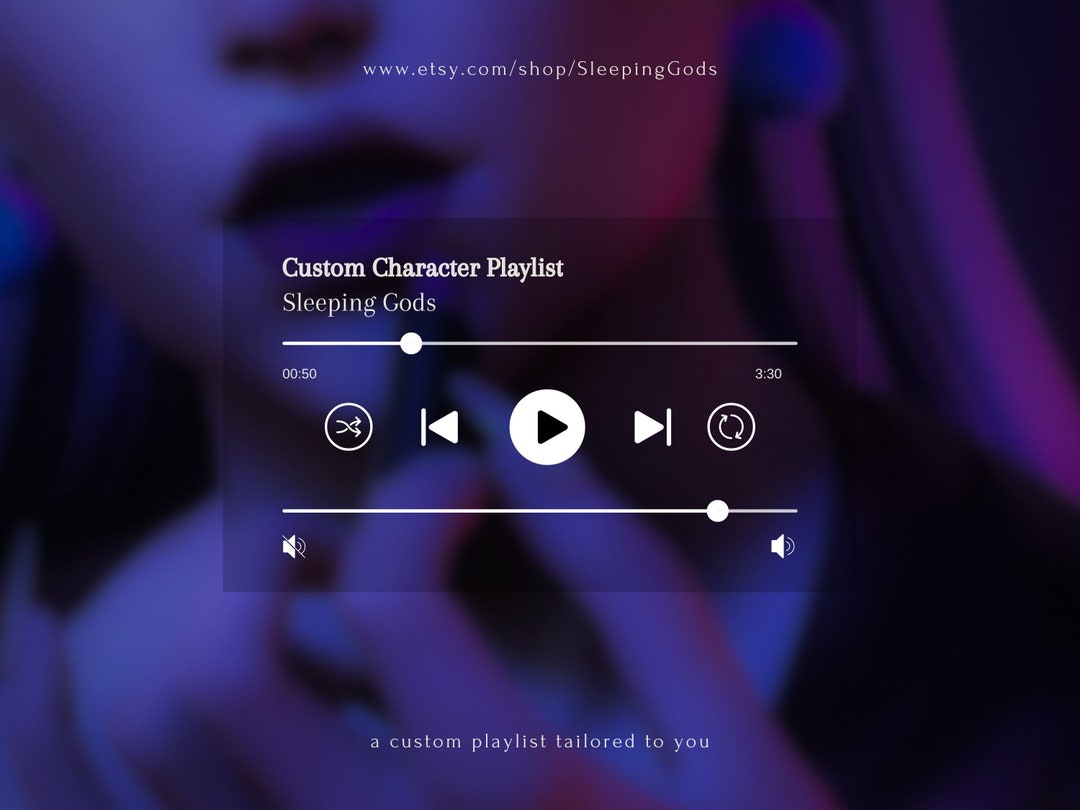 Custom Character Playlist | Comfort/kin/oc Character Playlist! - Etsy