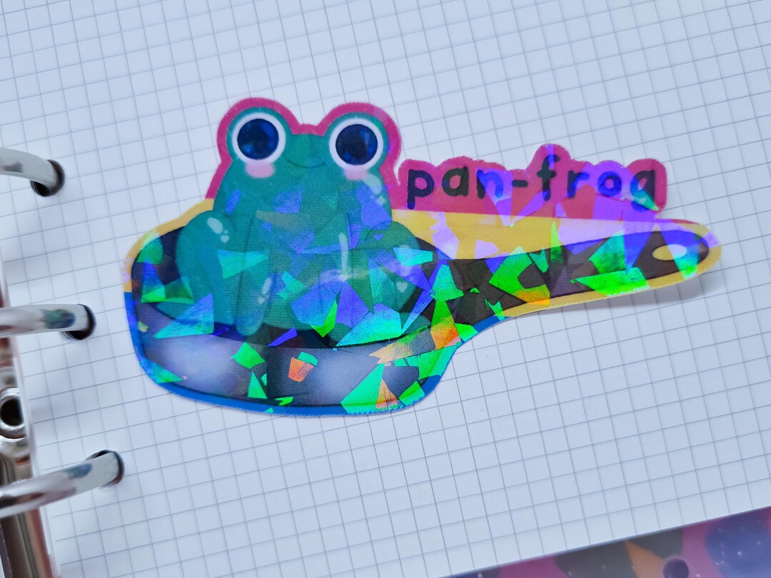 Pan Frog Sticker | Kawaii Stationery, Gay Stickers, Bullet Journal ...