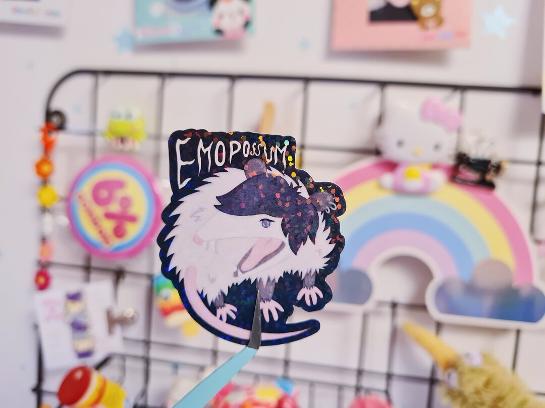 Emopossum Sticker for Bullet Journal, Diary Alternative Music, Emo ...