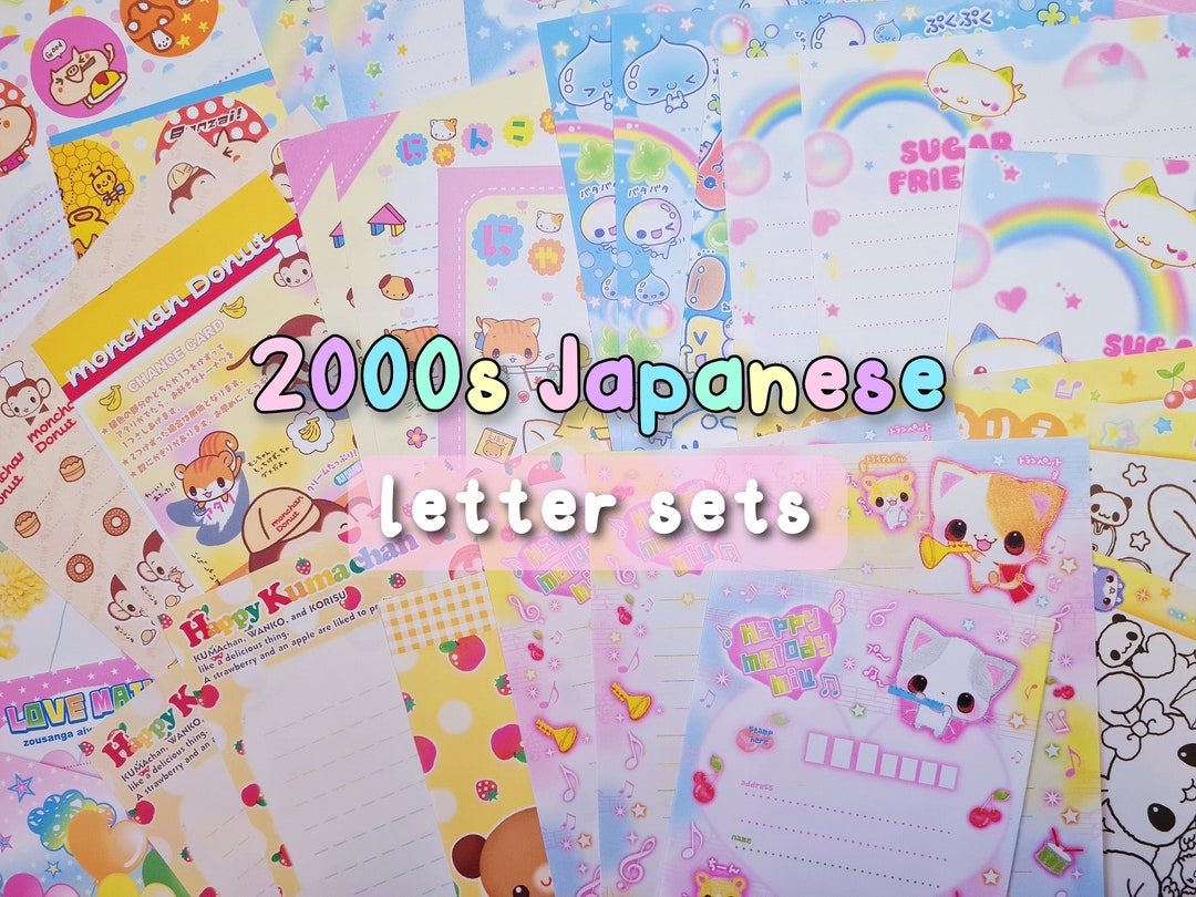 Japanese 2000s Letter Sets | Grab Bag, Kawaii Stationery, Stationary ...