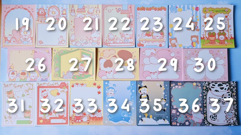 Korean Memo Pads 30 Designs for Bullet Journal Kpop - Etsy
