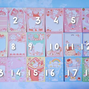 Korean Memo Pads | 30+ Designs | for Bullet Journal, Kpop Journal ...