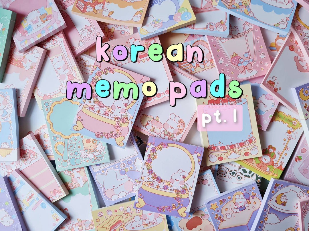 Korean Memo Pads | 45+ Designs | for Bullet Journal, Kpop Journal ...