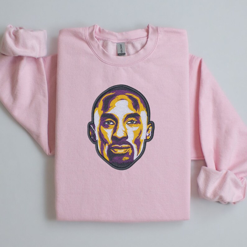 K.o.b.e B.r.y.a.n.t Tshirt, Embroidery Gift, Iconic Trophy Photo, Mamba ...