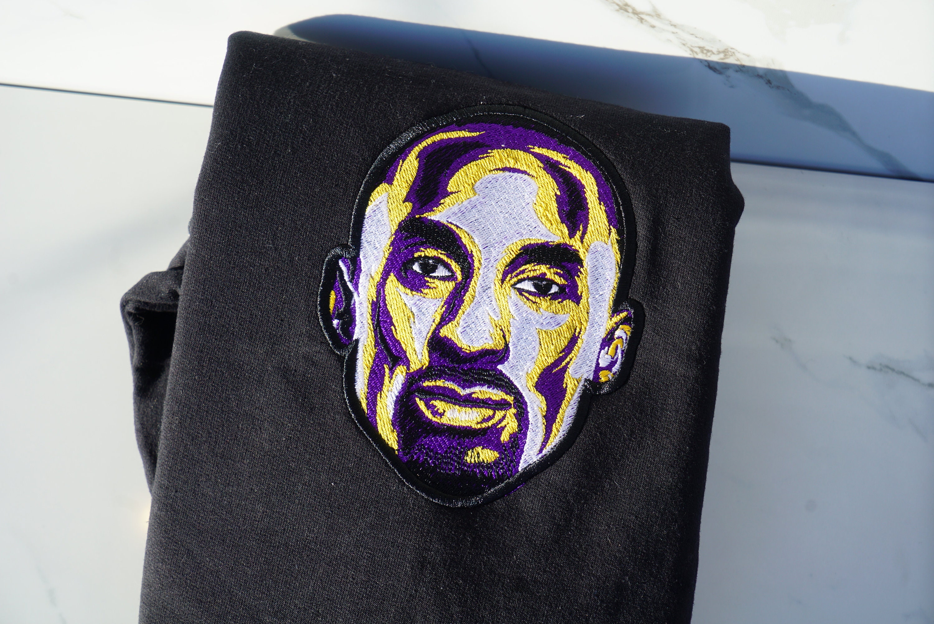 K.o.b.e B.r.y.a.n.t Tshirt, Embroidery Gift, Iconic Trophy Photo, Mamba ...