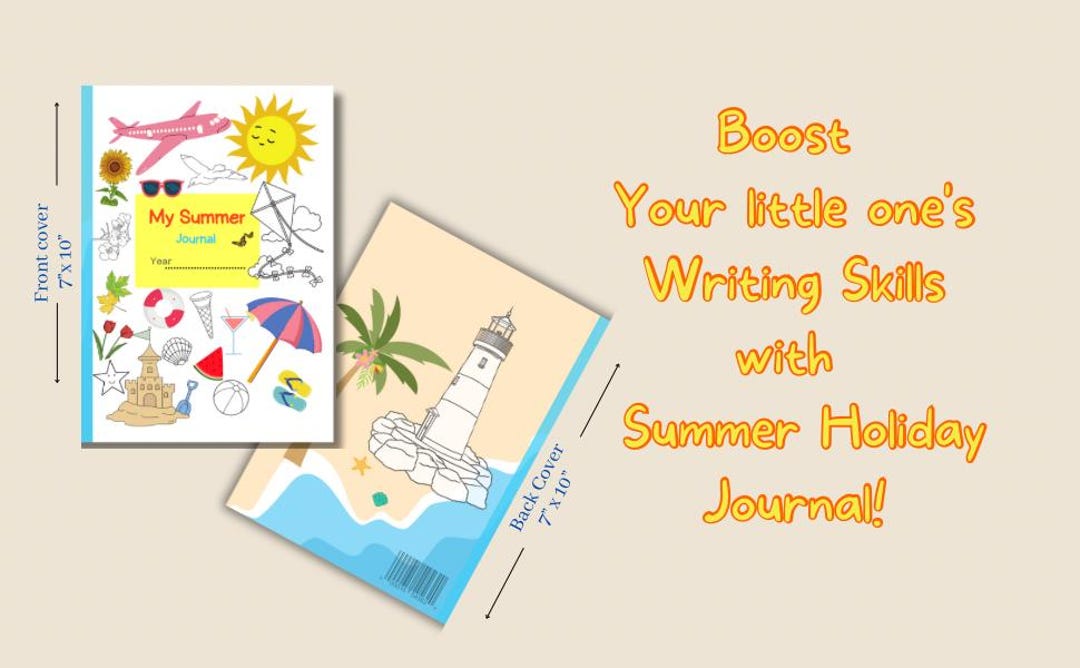Kids Summer Journal & Activity Book – Children's Vacation Memory ...