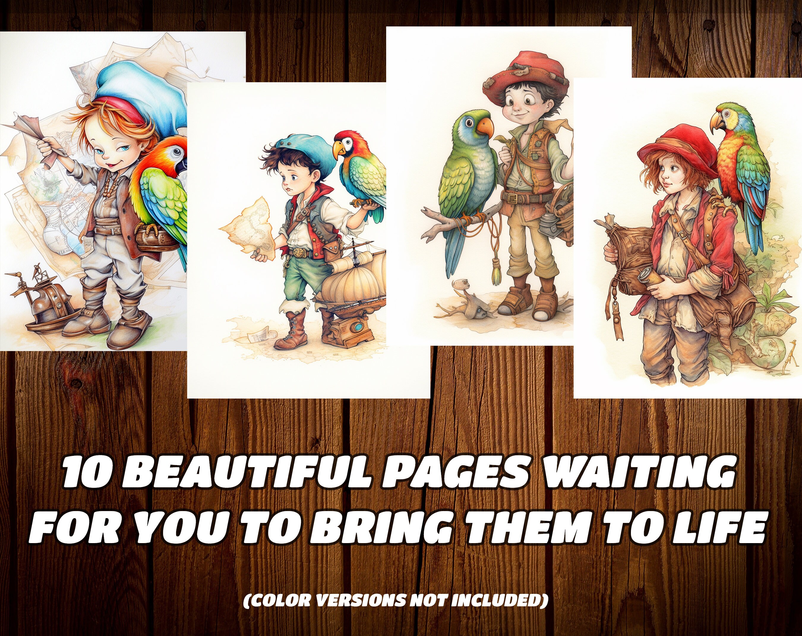 Cute Tiny Pirate Coloring Pages , Adults Kids Women Coloring Book ...