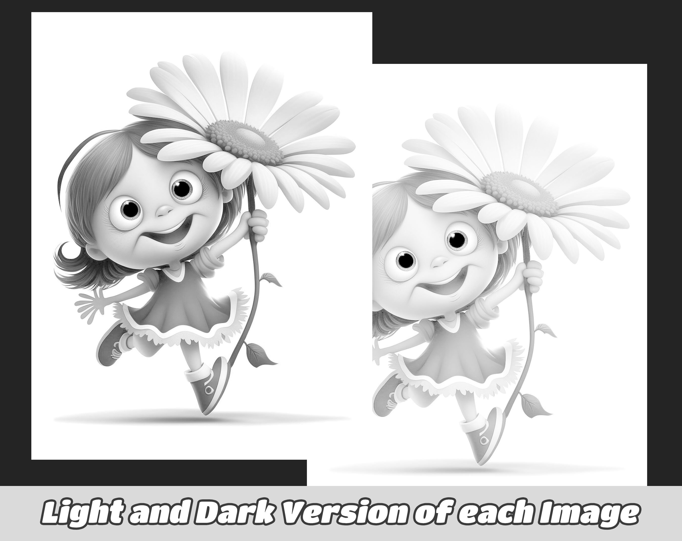 Cute Garden Sprites Coloring Pages Adults Kids Coloring - Etsy UK