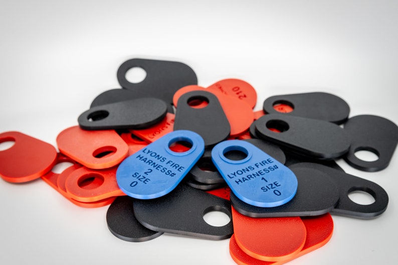 Engraved Accountability Tags: Firefighter Gear, Custom Text - Etsy