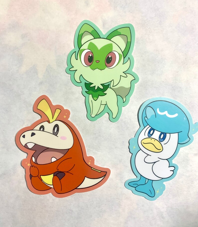 Springatito Pokémon Die Cut Sticker I Grass Pokémon I Laptop | Etsy