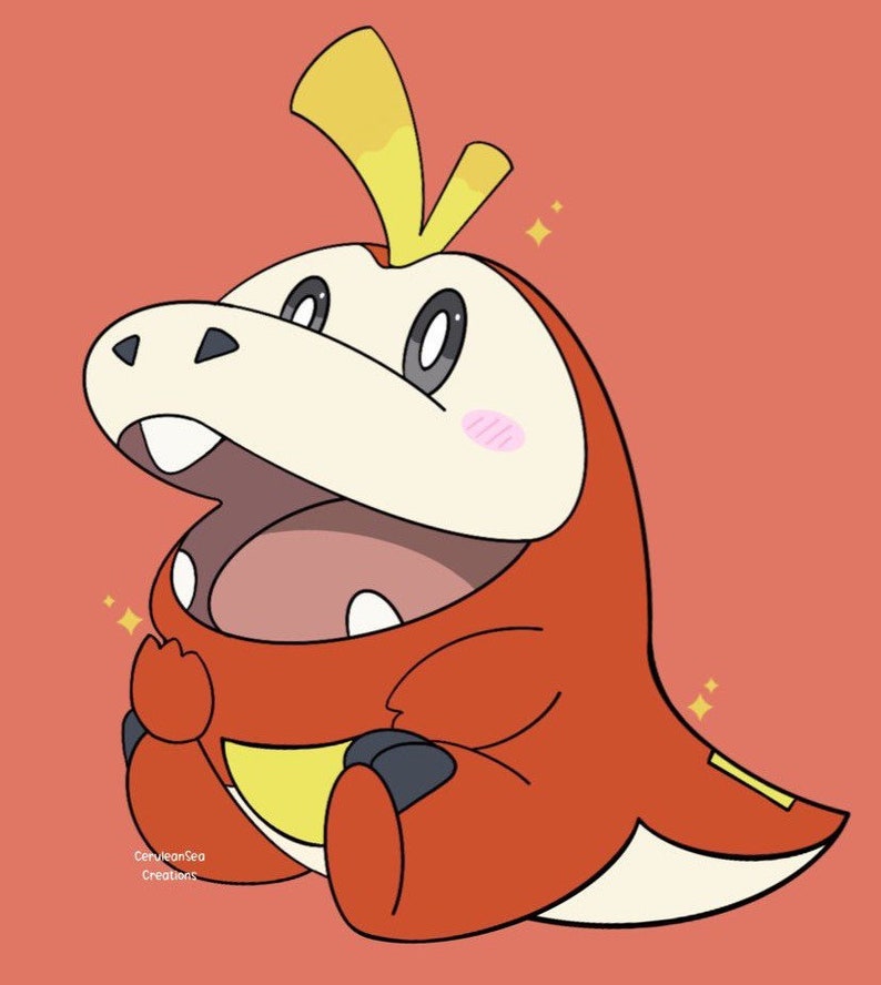 Fuecoco Die Cut Vinyl Sticker I Fire Type I Laptop Decal I - Etsy