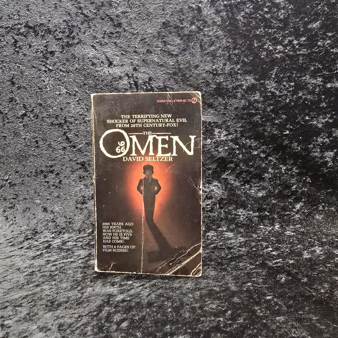 The Omen by David Selter – 1976 Vintage Horror Movie Tie-in Paperback ...