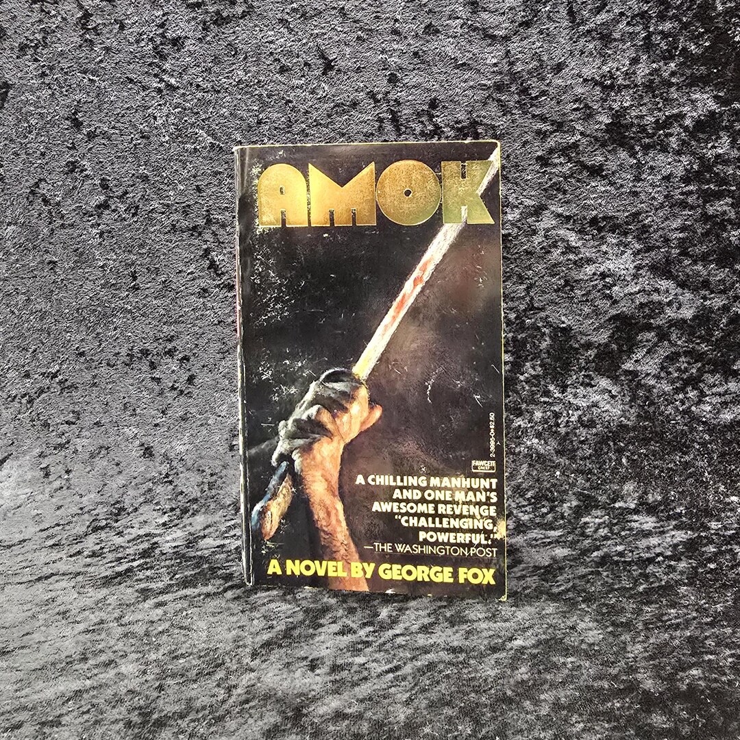 Amok by George Fox - 1978 Vintage Historical Horror Paperback Book - Etsy