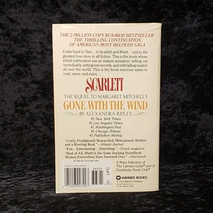 Scarlett by Alexandra Ripley - 1992 Vintage Romance Paperback Book ...