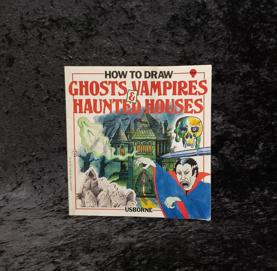 How to Draw Ghosts, Vampires & Haunted Houses - 1996 Vintage Horror ...