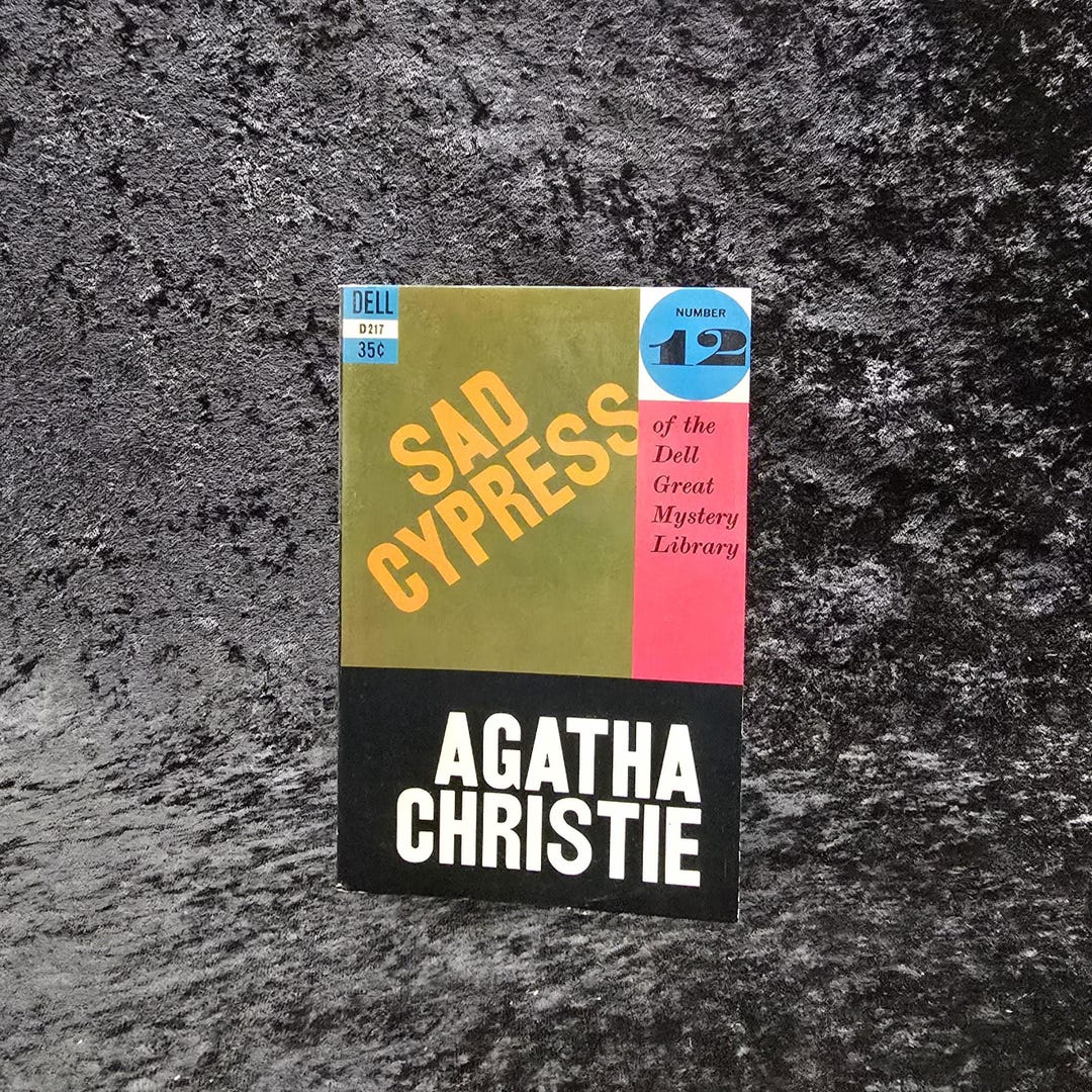 Sad Cypress by Agatha Christie - 1958 Vintage Mystery Paperback Book ...