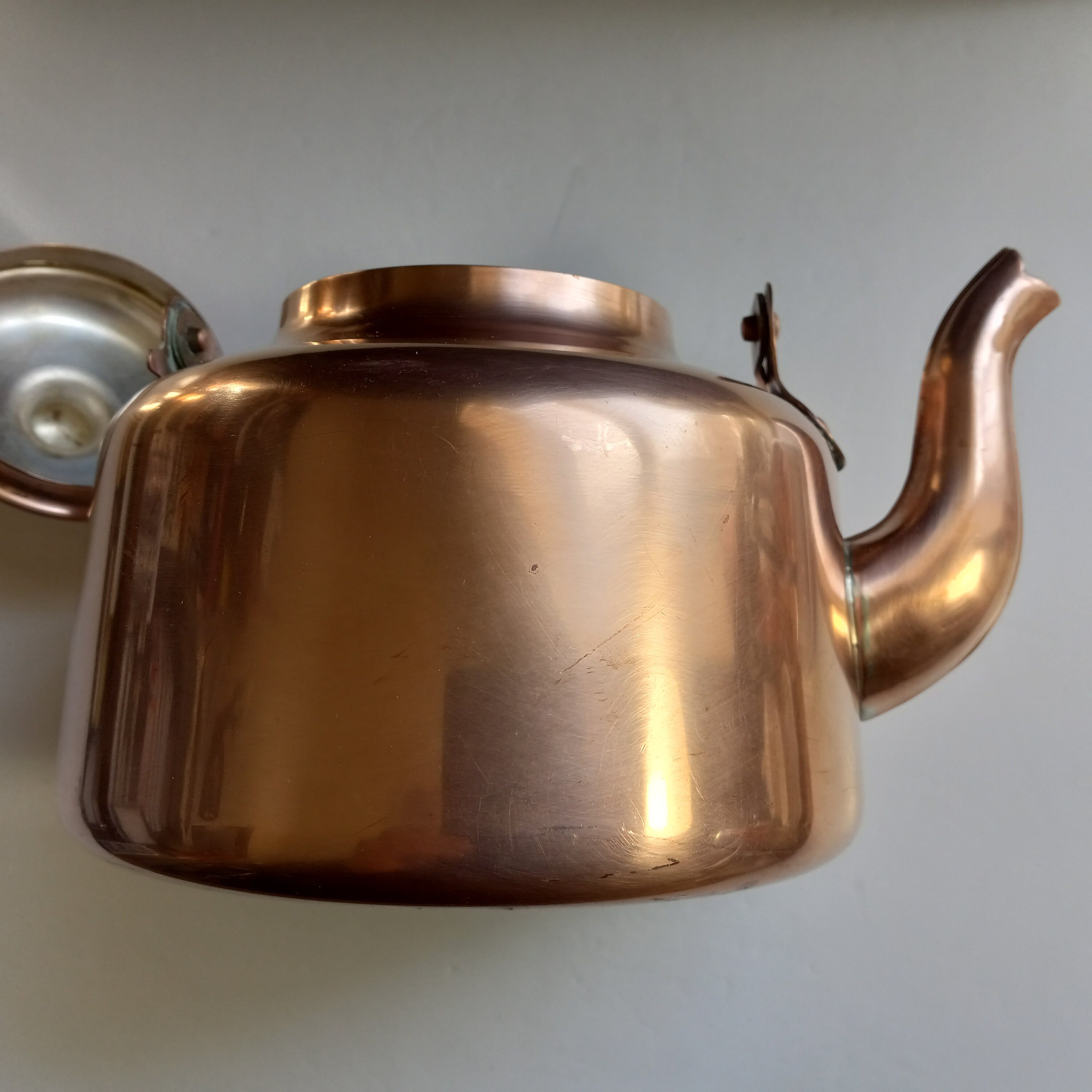 Vintage Fantuzzi Chile Solid Copper Kettle Circa 1960s, Heavy Copper W ...