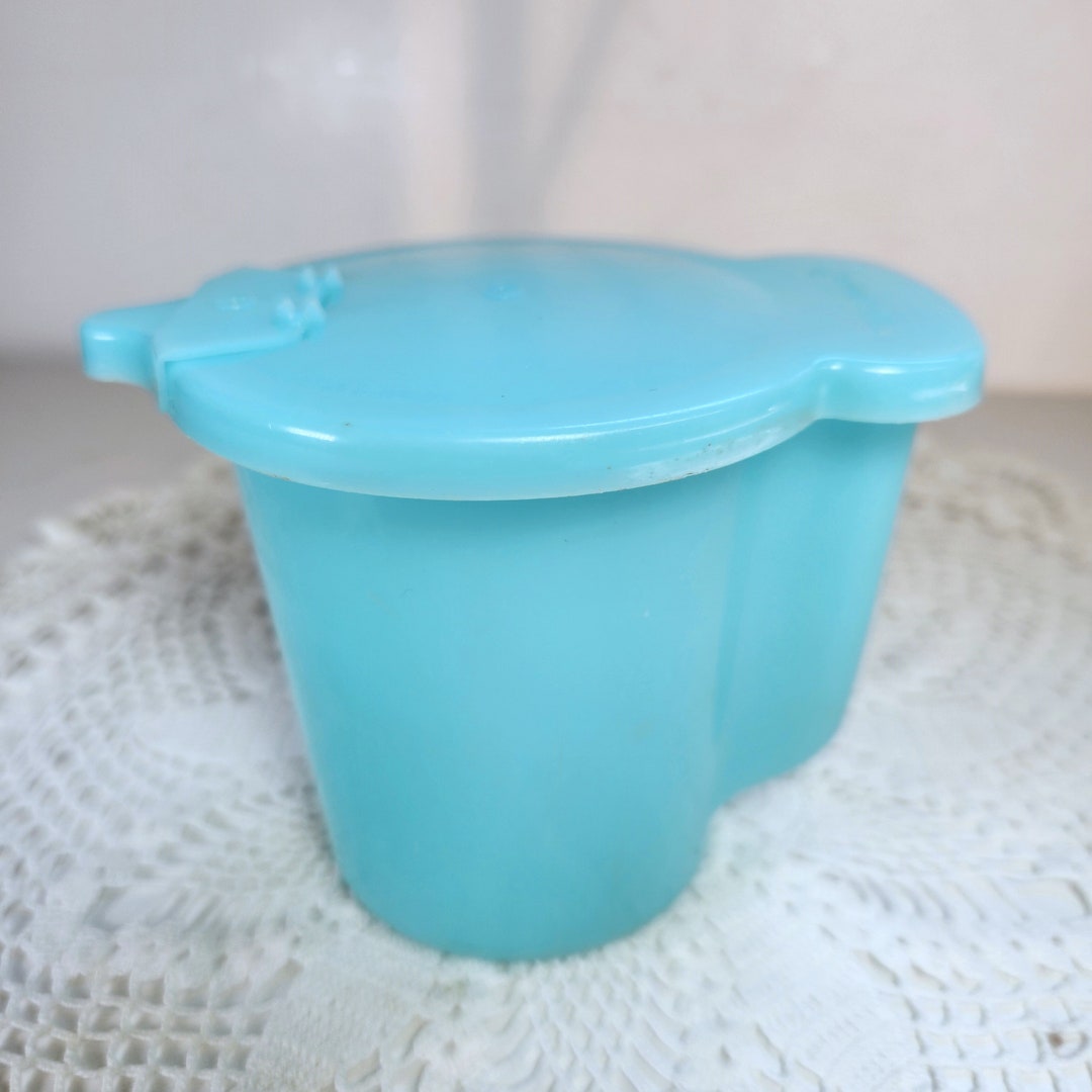 Vintage Tupperware Creamer With Flip-top Lid 574 Blue Made in USA - Etsy