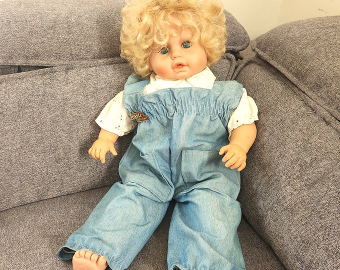 Vintage Jessie Collection Doll 1990 Series Curly Blonde Hair Blue Eyes ...