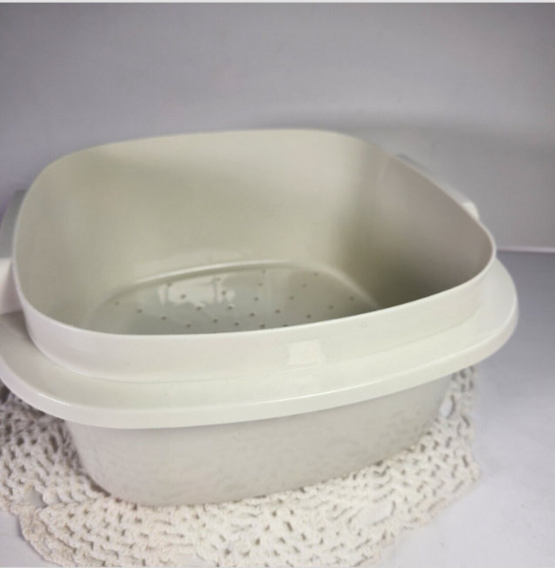 Tupperware Replacement Almond Square Microwave Steamer Insert #887 - Etsy