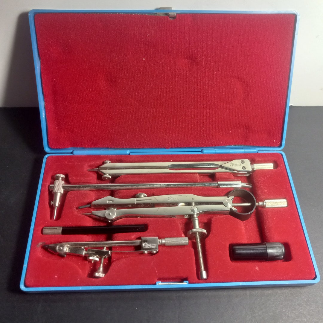 Vintage Drafting Tool Set Gramercy Germany Drafting Set Mechanical ...