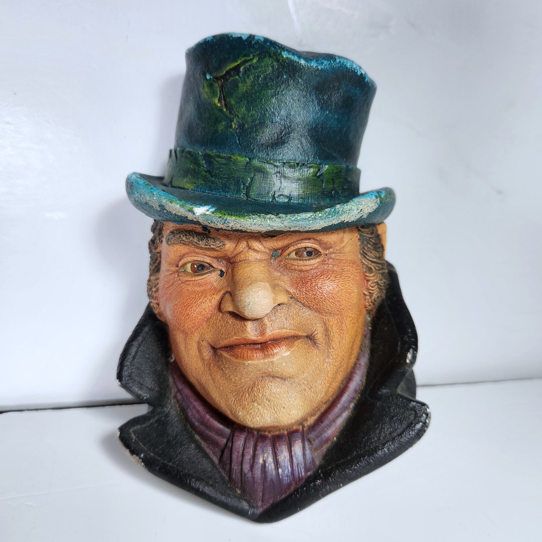 Vintage Chalkware Head Bill Sykes 1986 Legend Products Wall Hanging ...