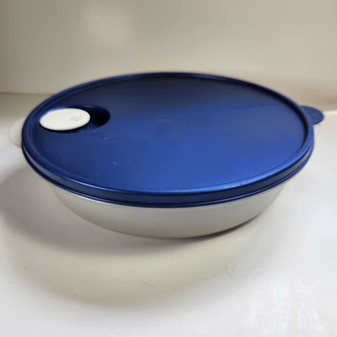 Tupperware 10" Crystal Wave Divided Plate Dish 3284 Vented Lid 7374 ...