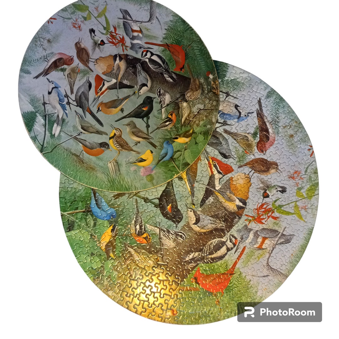 Springbok Classic Round Puzzle Dilger Familiar Birds 1970 Complete ...