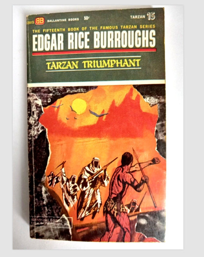 Edgar Rice Burroughs Tarzan 1960s Vintage Novels Lot of Six Ballantine ...