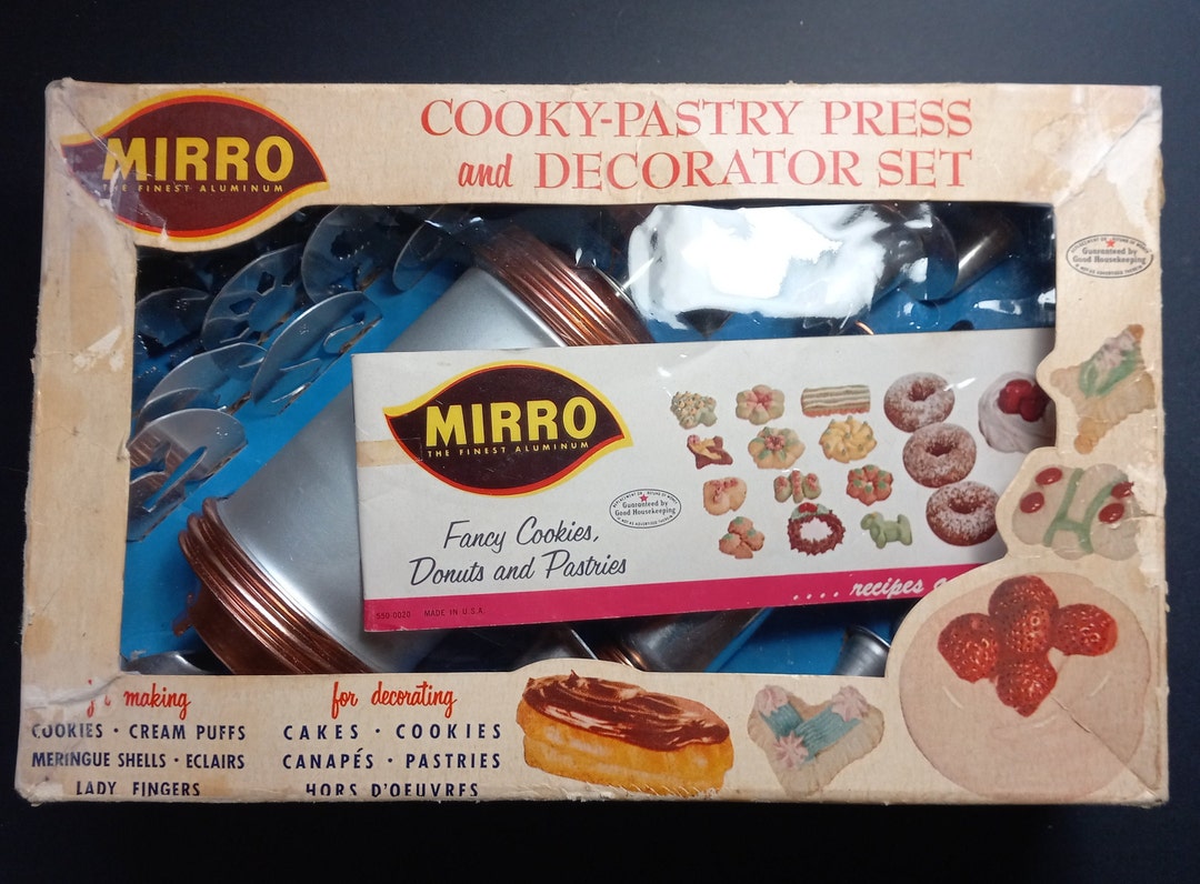 Mirro Vintage Cooky Pastry Press in Box, Complete With All Discs ...