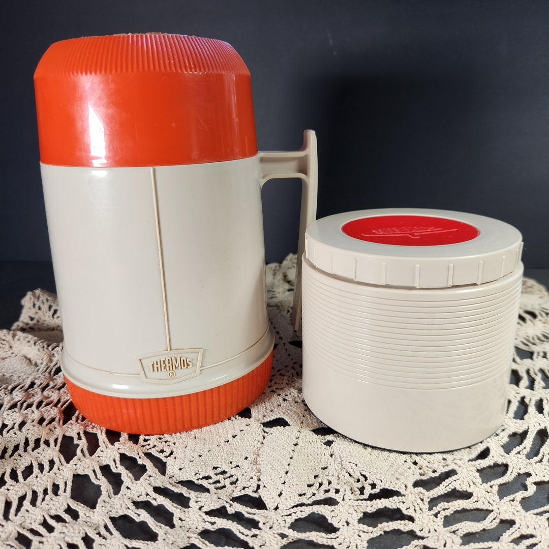 Vintage Thermos Lot of 2 Model 6002 10 Oz & Food Container Insulated ...