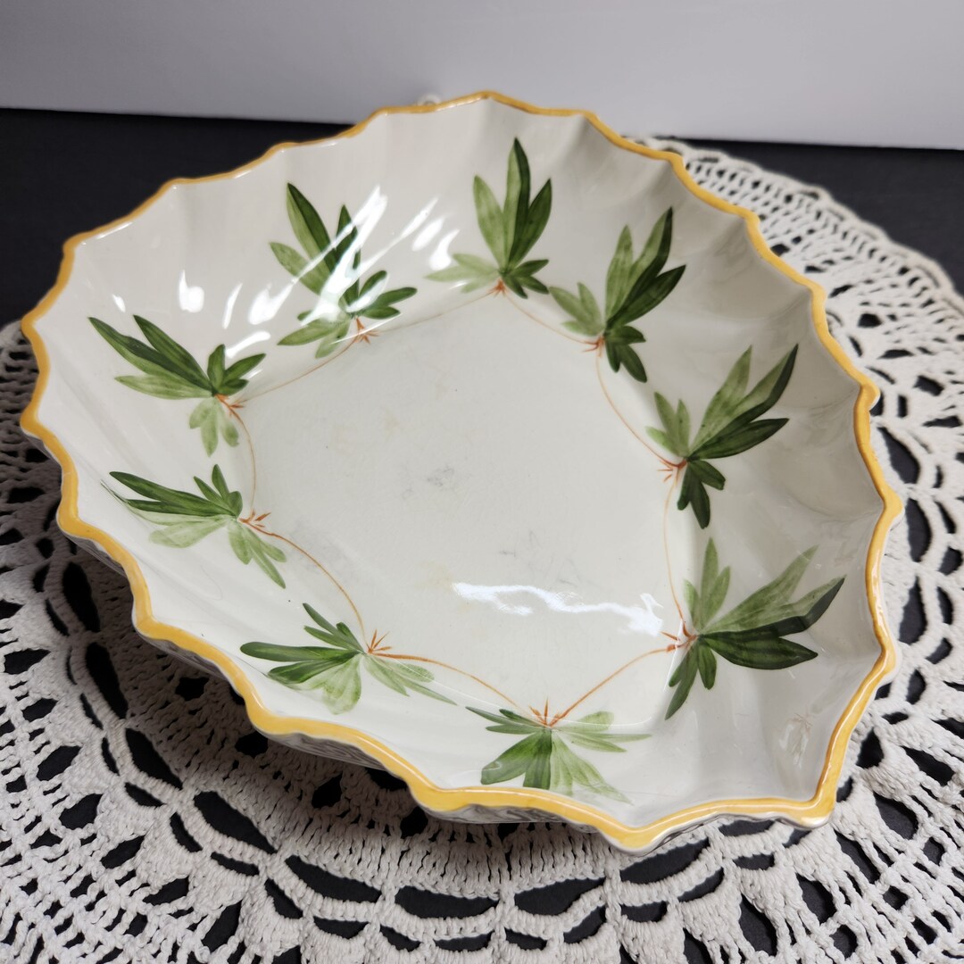 Normandy Pattern Bowl Simpsons Pottery Serving Dish Hand Painted Made ...