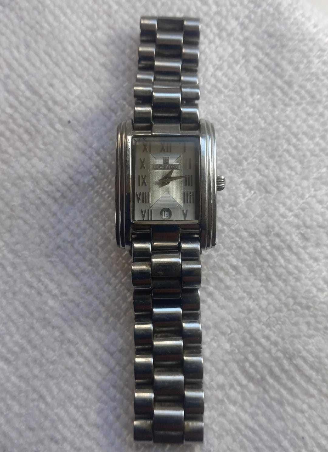 Vintage Le Chateau Ladies' Watch: Art Deco Stainless Steel Wristwatch ...