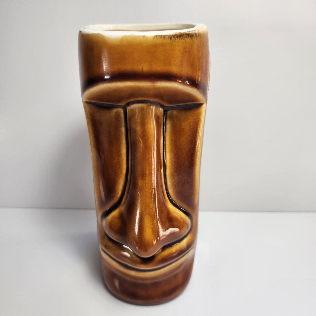 Vintage Tiki Mug Moai South Seas Village Restaurant Honolulu Hawaii ...