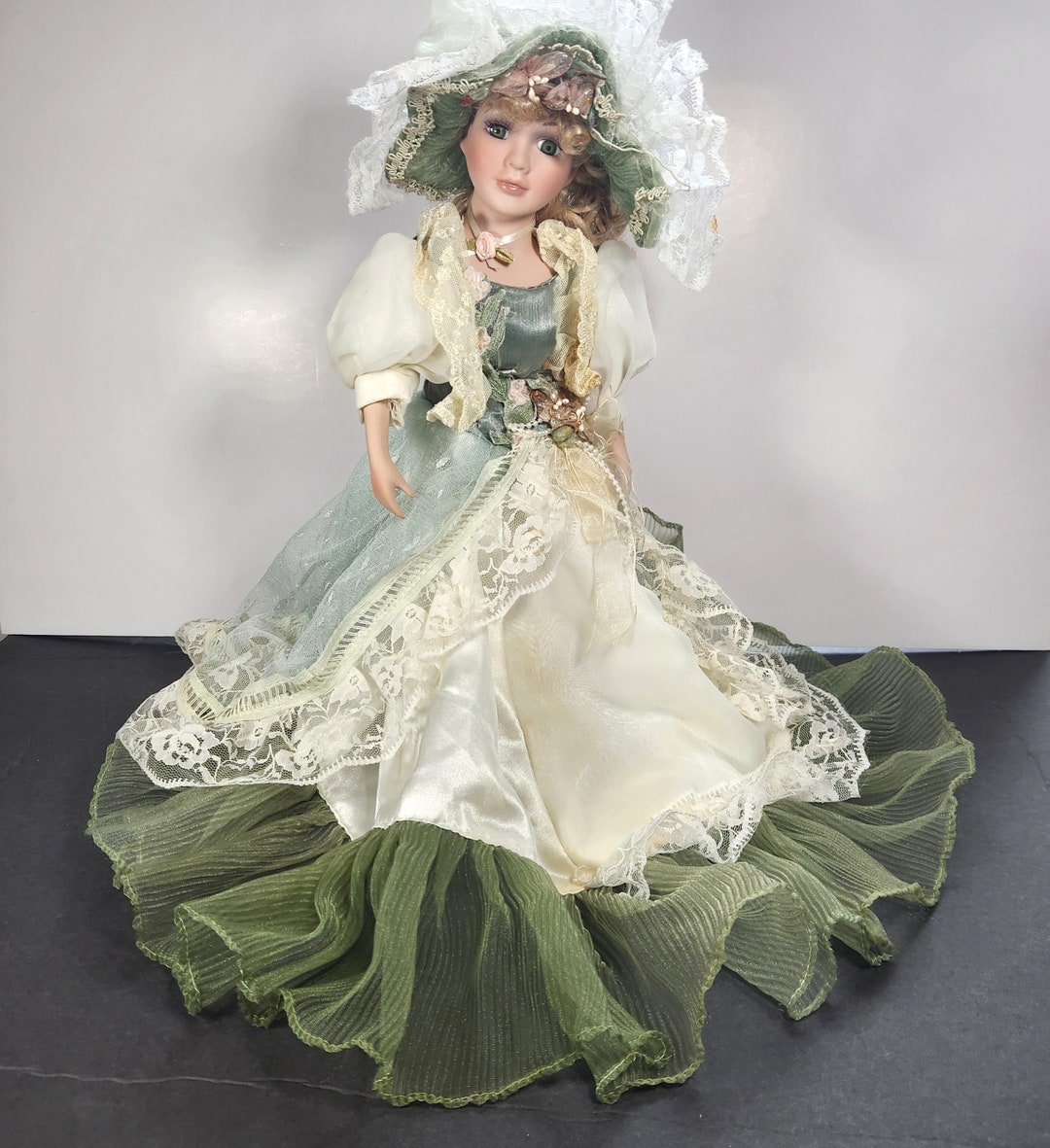 Cathay Collection Porcelain Doll 170 of 5000 Victorian Dress and Hat ...