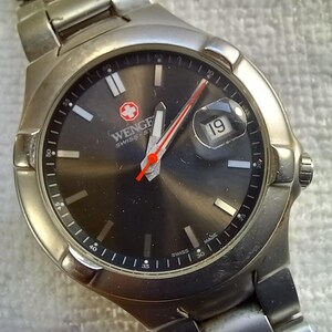 Wenger Swiss Army Watch Men's Stainless Swiss Made Brand New Battery ...