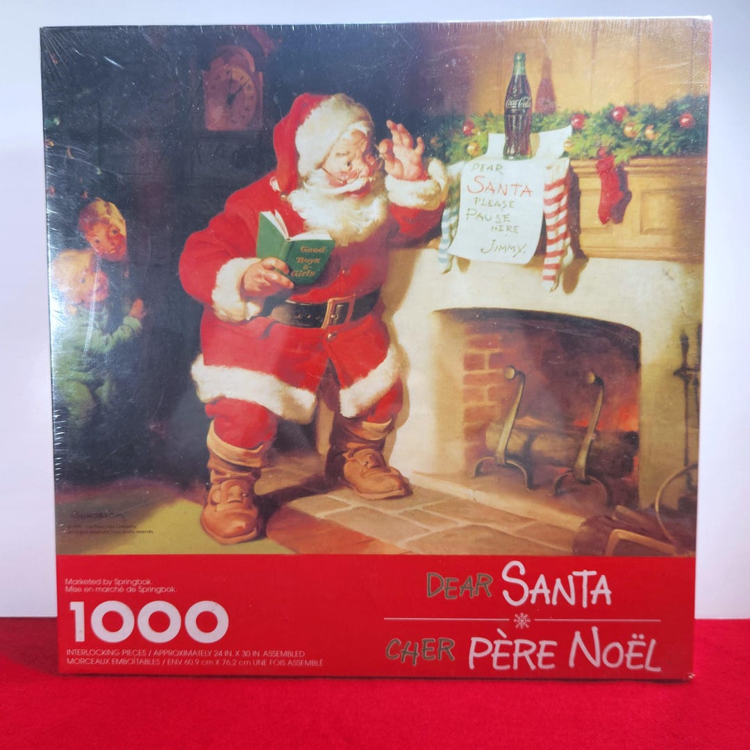 Springbok Coca-cola Dear Santa Puzzle Coca-cola 1000 Interlocking ...