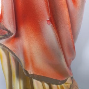 Jesus Sacred Heart Stigmata Large Vintage Statue Chalkware Hydrocal ...