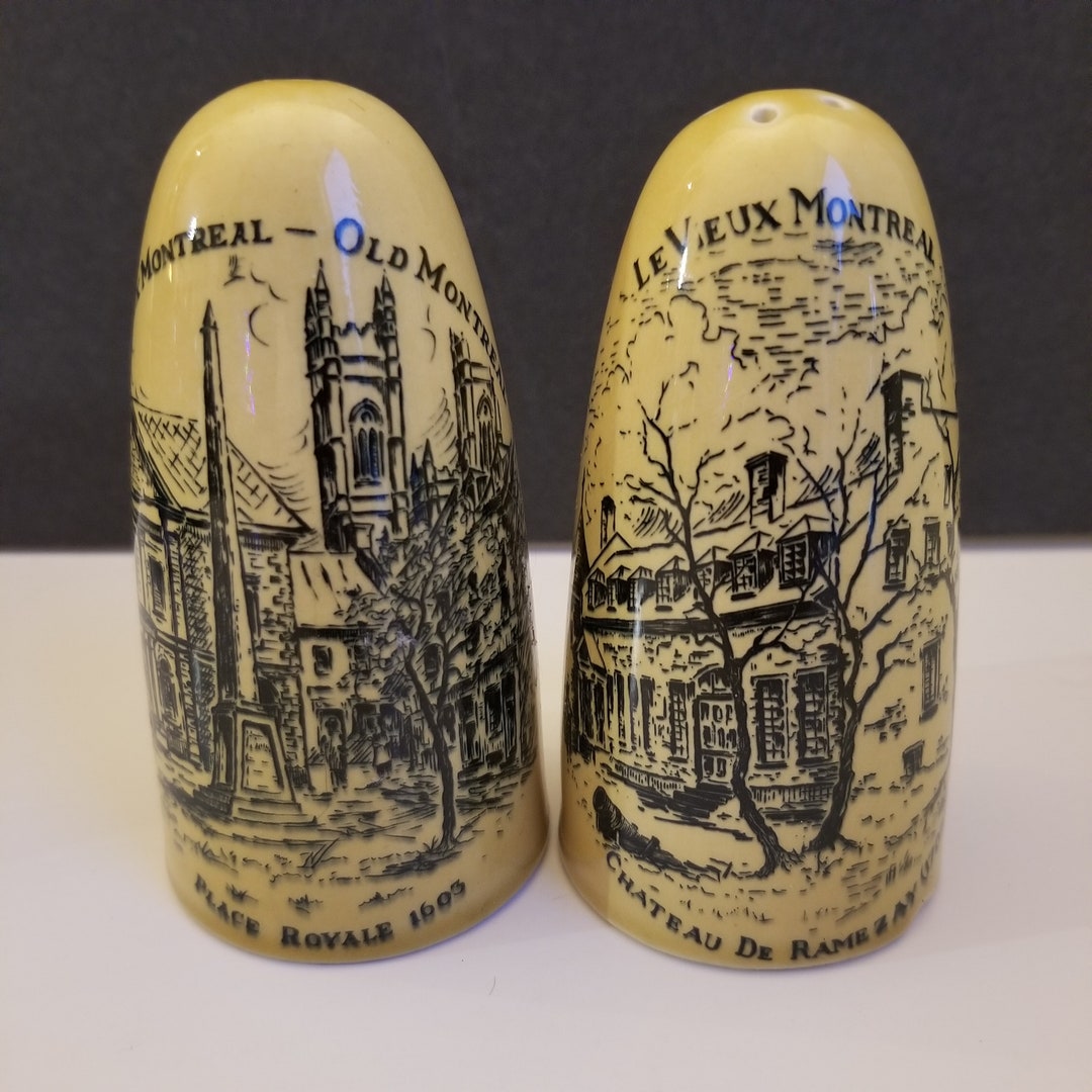 Old Montreal Salt and Pepper Shakerscrown Devon Ironstone Le Vieux ...